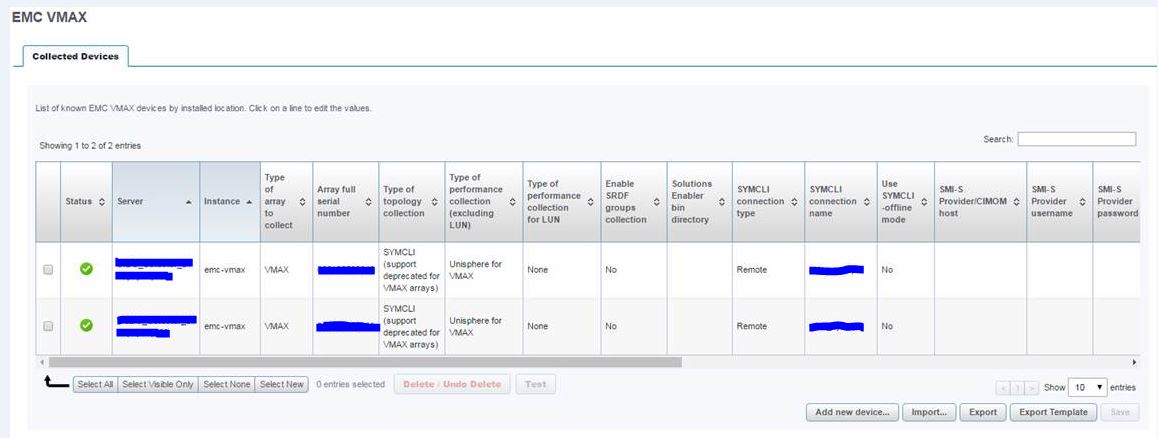 ViPR SRM: VMAX-Array zeigt keine Daten im Leistungsbericht an, selbst ...