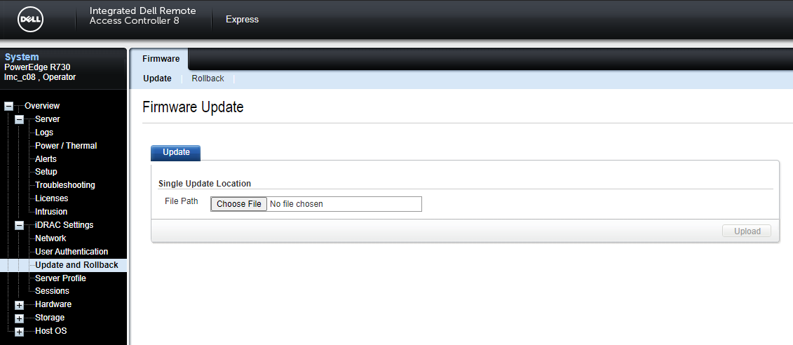 PowerEdge：iDRAC 7-8-9を使用してHTTPS経由でファームウェアをアップデートする | Dell 日本