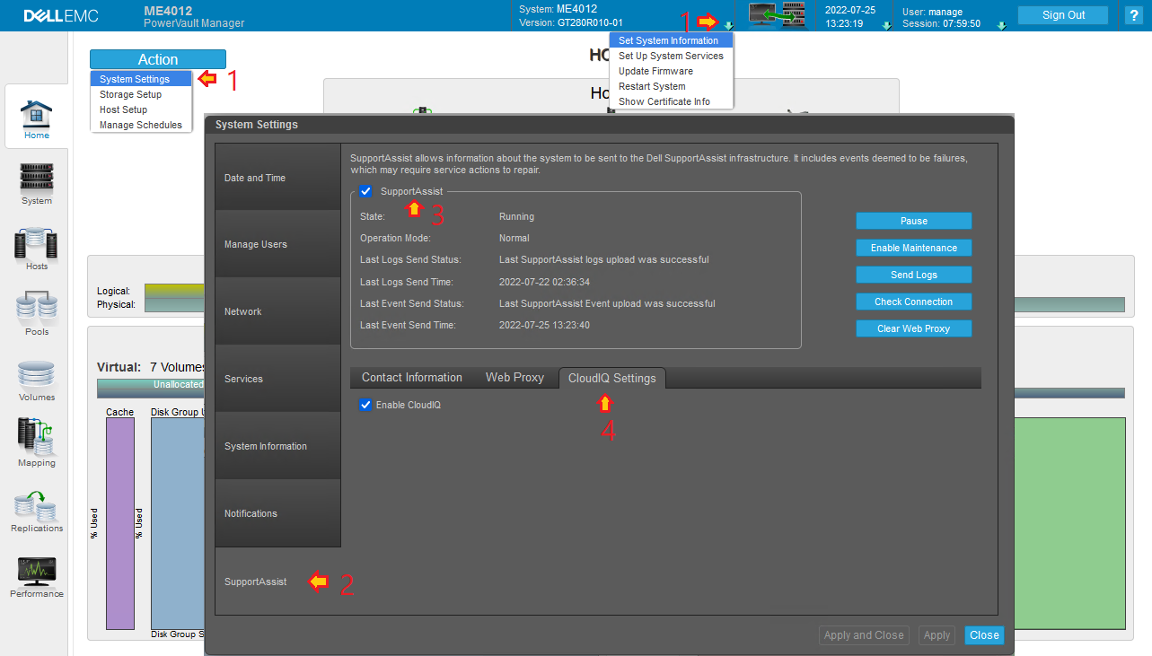 Dell AIOps (CloudIQ): General Procedures to Onboard PowerVault ME ...