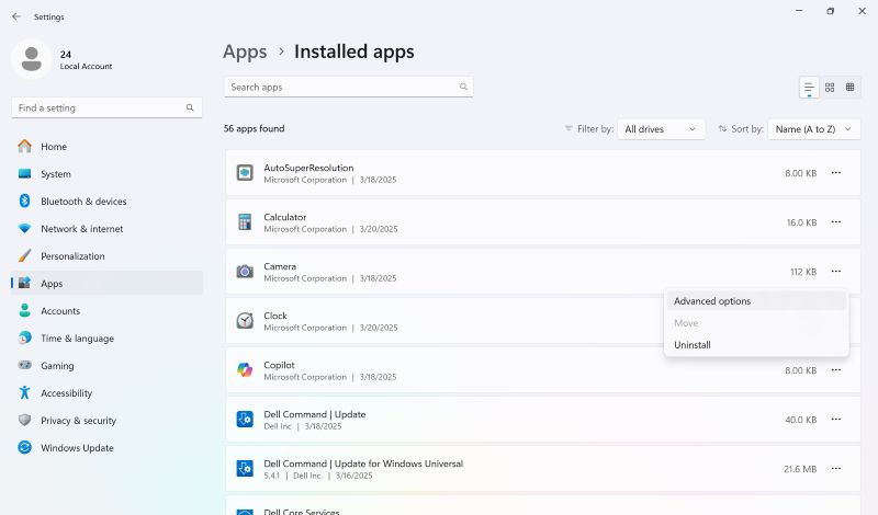 Windows Camera Application Shows Black Screen After Turning On for ...