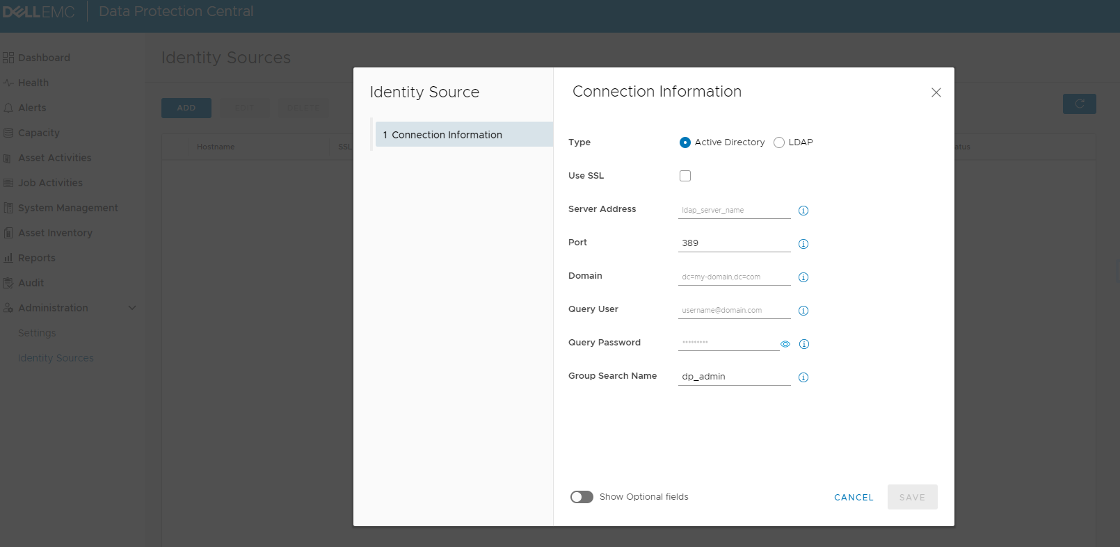 Data Protection Central (DPC): How to set up LDAP/AD connection in DPC ...