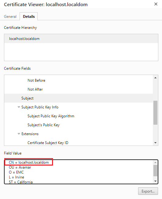 PowerProtect: DP and IDPA: Security Vulnerability scanning detected the ACM X.509 Certificate ...