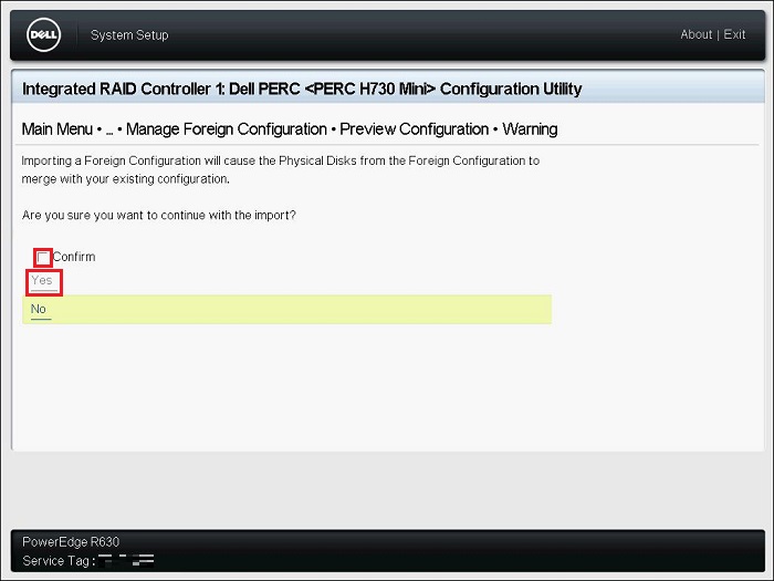 PowerEdge：如何使用 System Setup 菜单在 RAID 控制器中导入外部配置 | Dell 中国