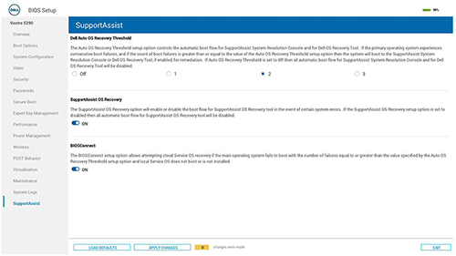 Using BIOSConnect to Boot to SupportAssist OS Recovery | Dell India