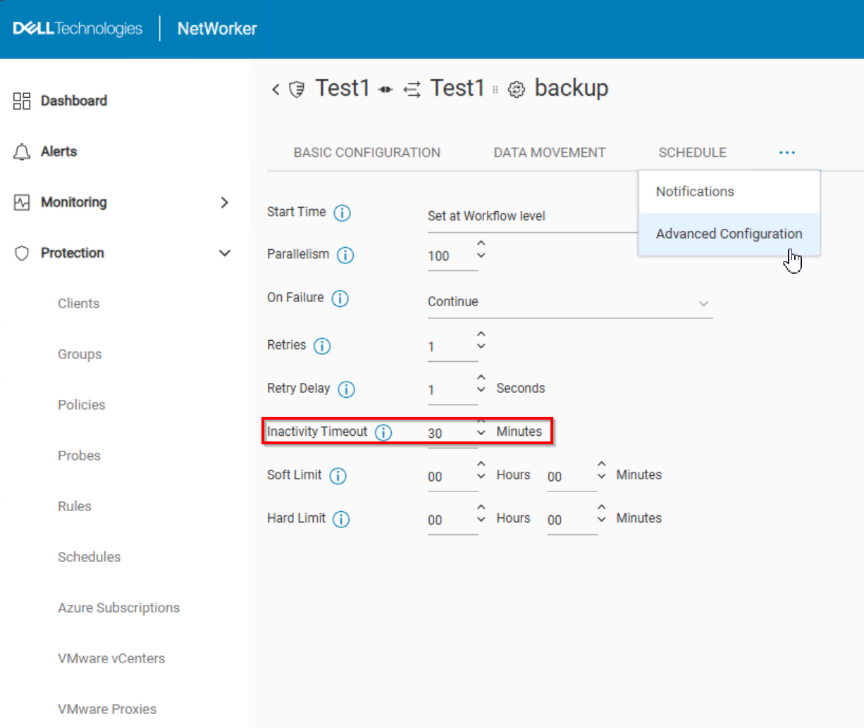 NetWorker: O fluxo de trabalho de backup de VM do Azure falha no final ...