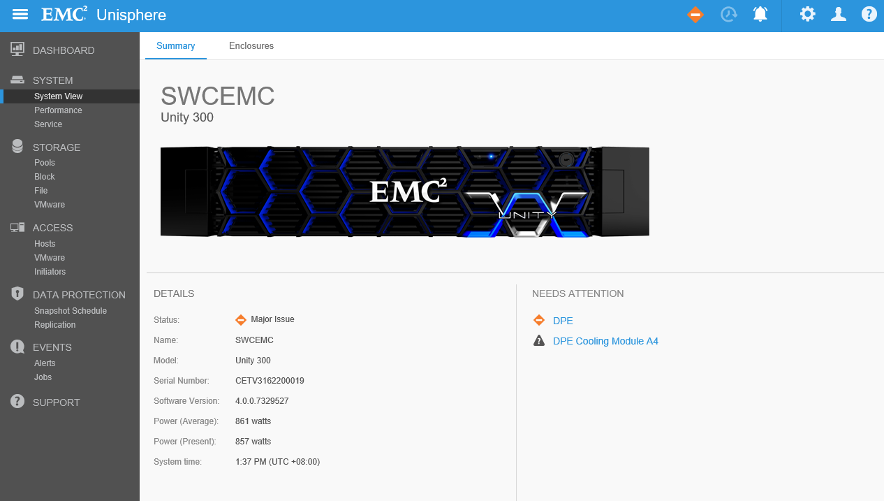 Dell EMC Unity: DPE-blæser stadig defekt efter udskiftning (kan rettes ...