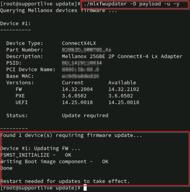 PowerEdge: NVIDIA ConnectX-4 ConnectX-5 cards not recognized with .BIN ...