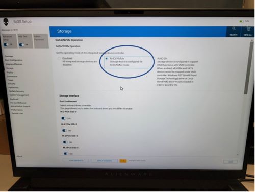 Alienware m16 R1 ve Alienware m18 R1'de BIOS u v1.9.0 a ...
