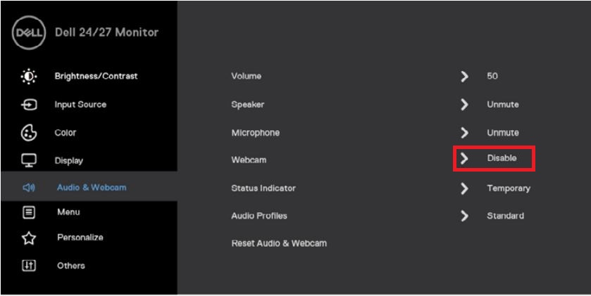 Dell S2422HZ and S2722DZ Monitors Have Video Noise When Camera is ...