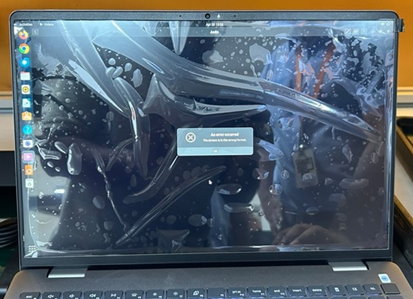 La pantalla de vista previa de la aplicación Cheese de Ubuntu 22.04 ...