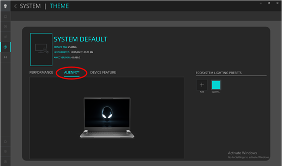 Alienware Ui Para
