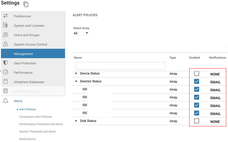 Unisphere for PowerMax: Email recipients are not receiving email ...