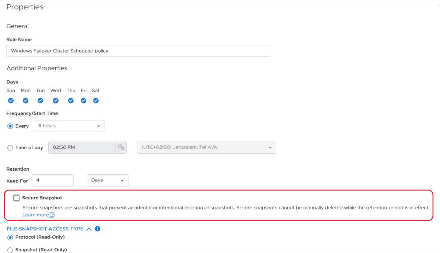 PowerStore: Secure Snapshots rules implementation over FileSystem/VVols ...