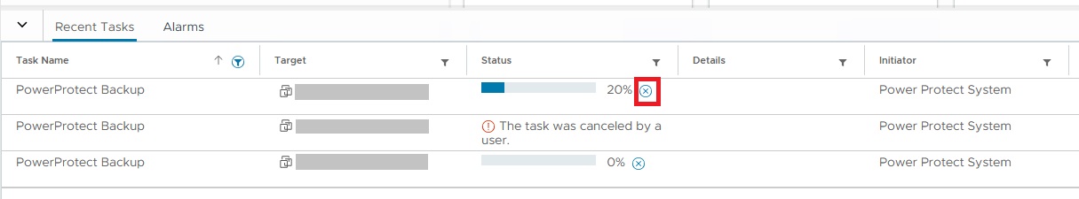How to cancel orphan PowerProtect Backup vSphere tasks | Dell US