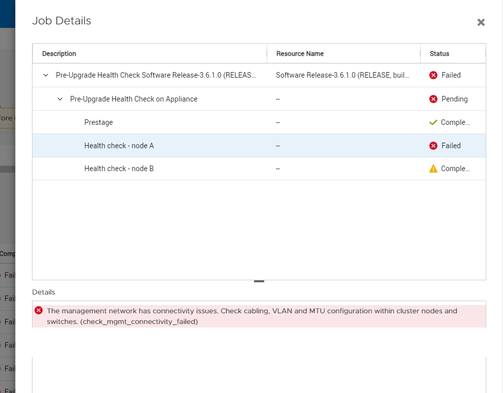 PowerStore: PUHC Error: The management network has connectivity issues. (0XE10010030011) | Dell ...