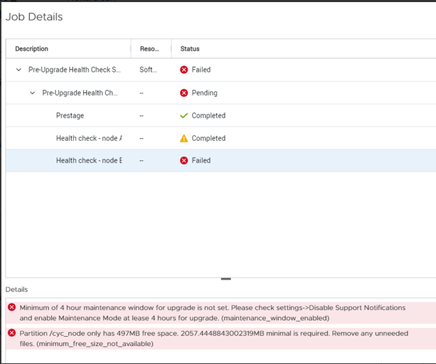 PowerStore: PUHC 오류 0XE10010040008 파티션 "cyc_node" 사용 가능한 공간 경고 | Dell 대한민국