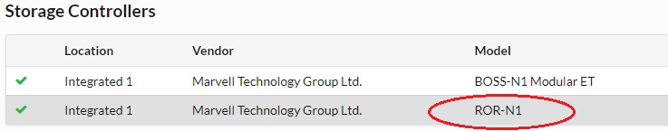 PowerEdge: ePSA Shows ROR-N1 NVMe Controller as BOSS-N1 | Dell India