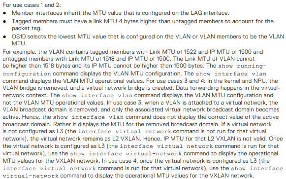 OS10 Introduction to MTU Configuration | Dell US