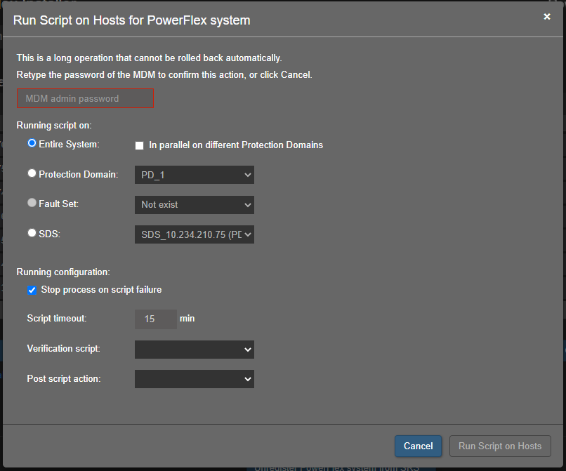 PowerFlex: Run Script on Host (aka OS Patching) Feature Explained | Dell UK