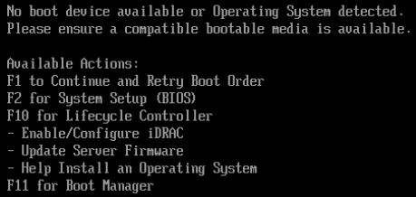Dell 16th Generation PowerEdge Servers fail to process One-Time Boot ...