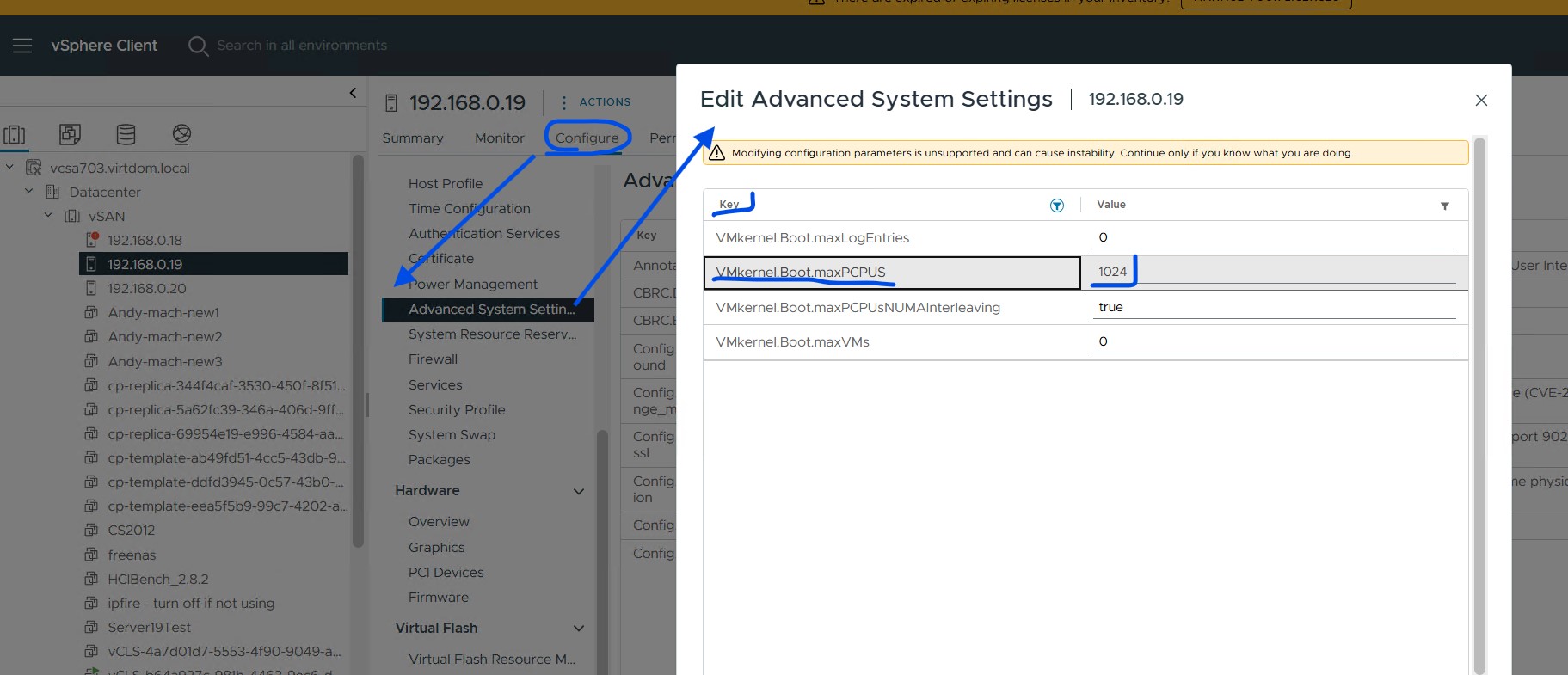 ESXi: Reduce cores available to stay within licensing | Dell Aruba