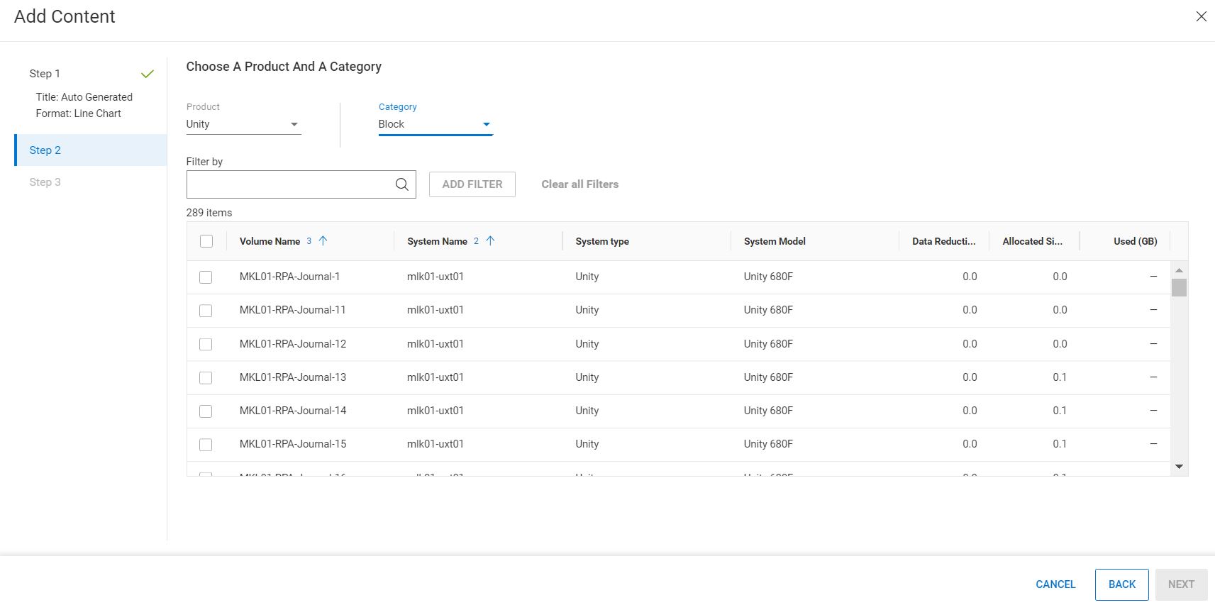 Dell Unity: How to identify which LUN/resource is growing faster (User ...