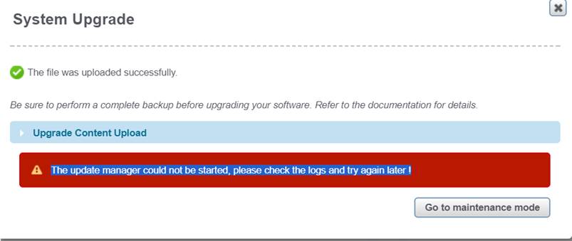 ViPR SRM: upgrade da versão 3.7 para 4.1.1 obtendo erro: A origem '/opt ...