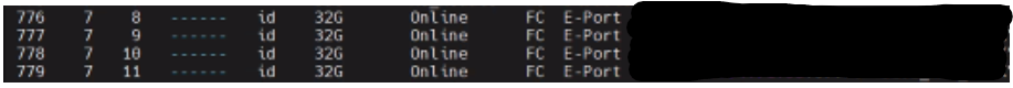 Connectrix X6 and X7-8: External ICL port numbering to switchshow Port ...
