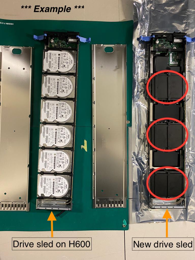 How to move the slot fillers from a partially populated Gen6 drive sled ...