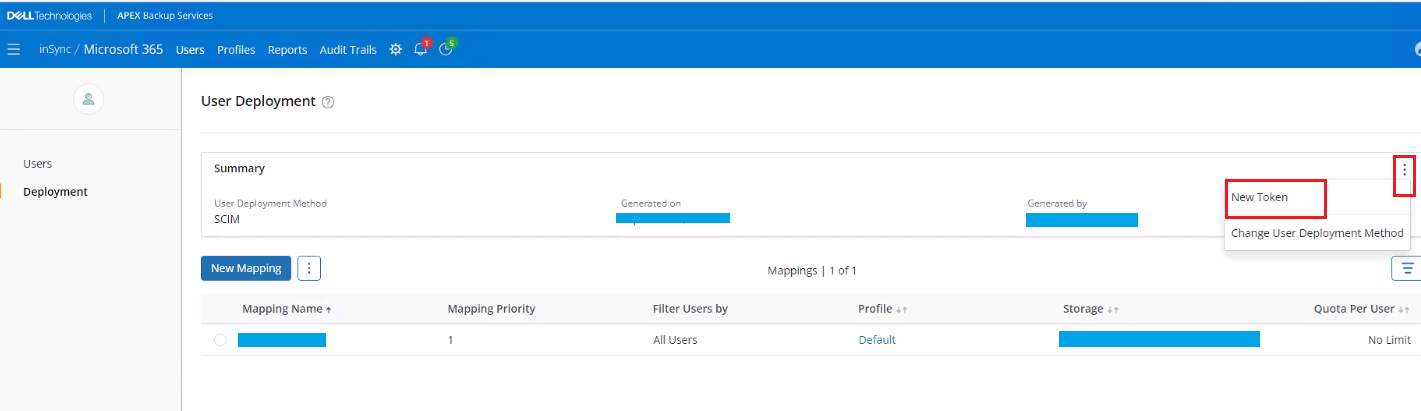 PowerProtect Backup Services : E-mail : le jeton SCIM de votre compte ...