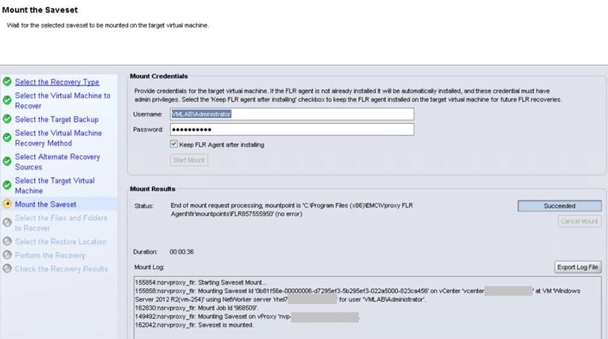 NVP-vProxy: Windows VM FLR Fails With "Error while browsing: 200: Error received from vProxy ...
